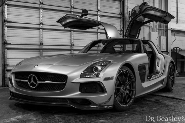Matte 2014 Mercedes SLS AMG Black Series