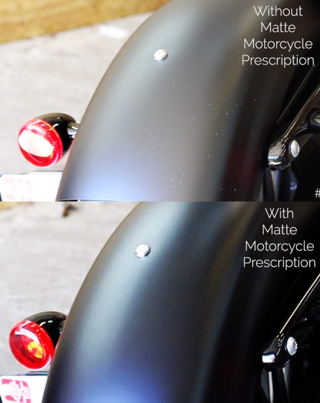 Matte Motorcycle Paint Care