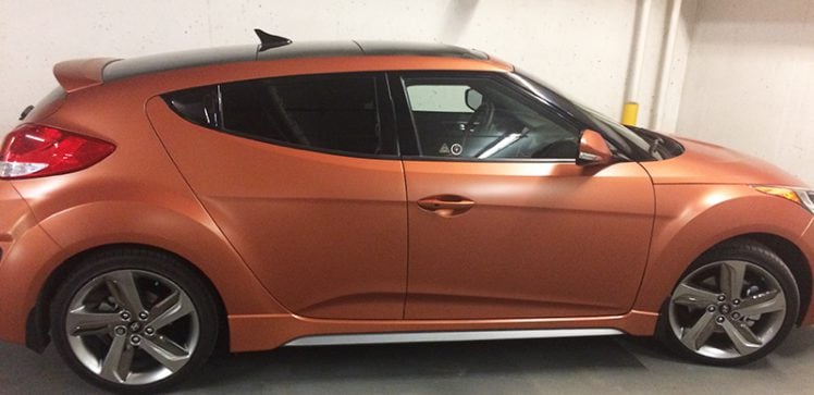 Matte Copper Hyundai Veloster Turbo