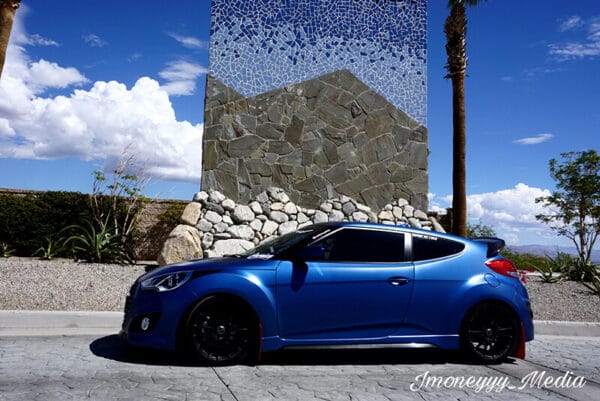 Matte Blue Hyundai Veloster