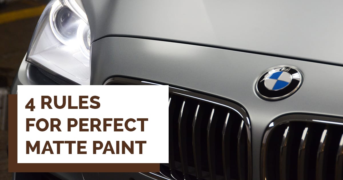 4 Rules For Keeping A Matte Car Looking Good | Dr. Beasley's