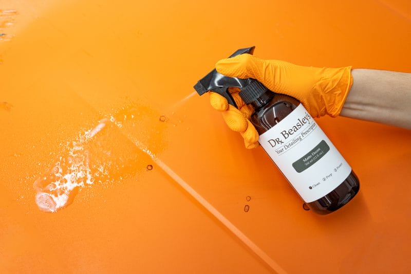 Clean Matte Paint, Matte Chemical Decontaminate