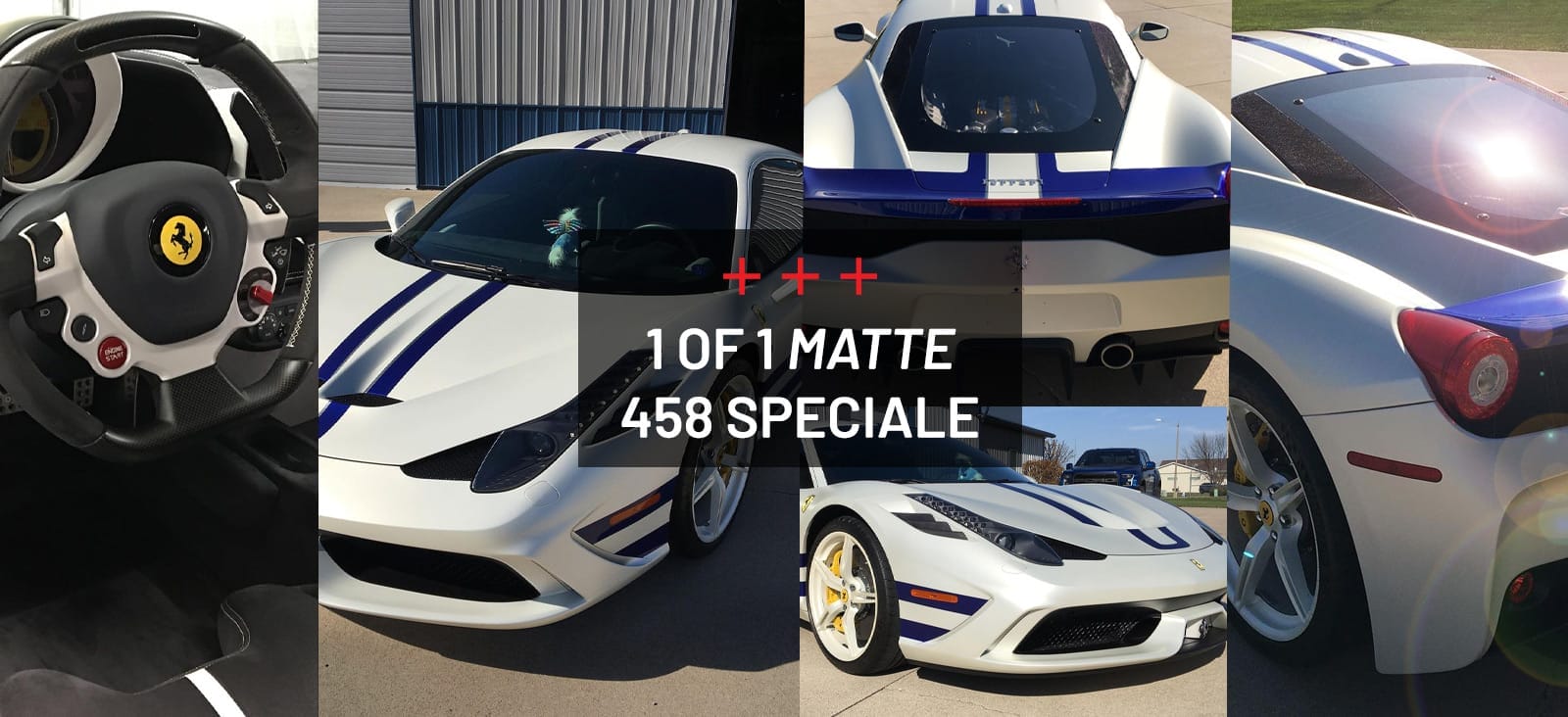 Dr. Beasley's Protects 1 of 1 Matte Ferrari 458 Speciale With Matte ...